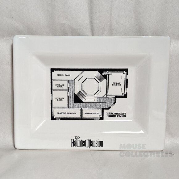 Disney | Dining | Disney Parks Haunted Mansion Plate Third Floor ...